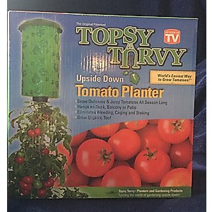 Sawan Shop 1 Upside Down Tomato Planter w/ Vertical Grow Bag - World's Easiest