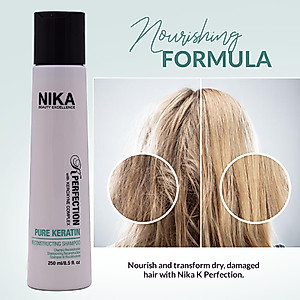 NIKA Fairy Silk- Pure Keratin Reconstructing Shampoo, 8.50fl X1