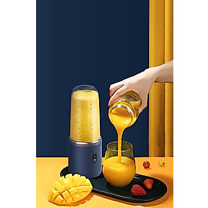 Personal Blender for Shakes and Smoothies with Travel Cup and Lid, Juices, Baby Food, Portable Blender & Food Processo (Robin Blue)