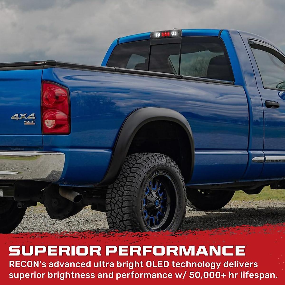 Recon 264118BK LED Third Brake Light Kit 2002-2006 Dodge RAM 1500 & 2003-2006 RAM 2500/3500 - Smoked Lens