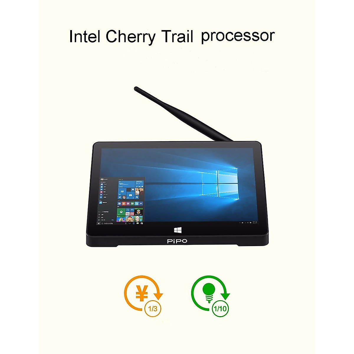 PIPO Tablet Computer, 10.8" X10 Pro Mini PC Win10 IntelX5-Z8350 Quad Core 4G RAM 64G ROM 19201280 10000mAh HDMI WiFi