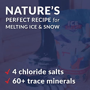REDMOND Ice Slicer - Ice Melt Salt, Kid & Pet Safe Deicer, All-Natural Granular Ice Melt (10 LB)