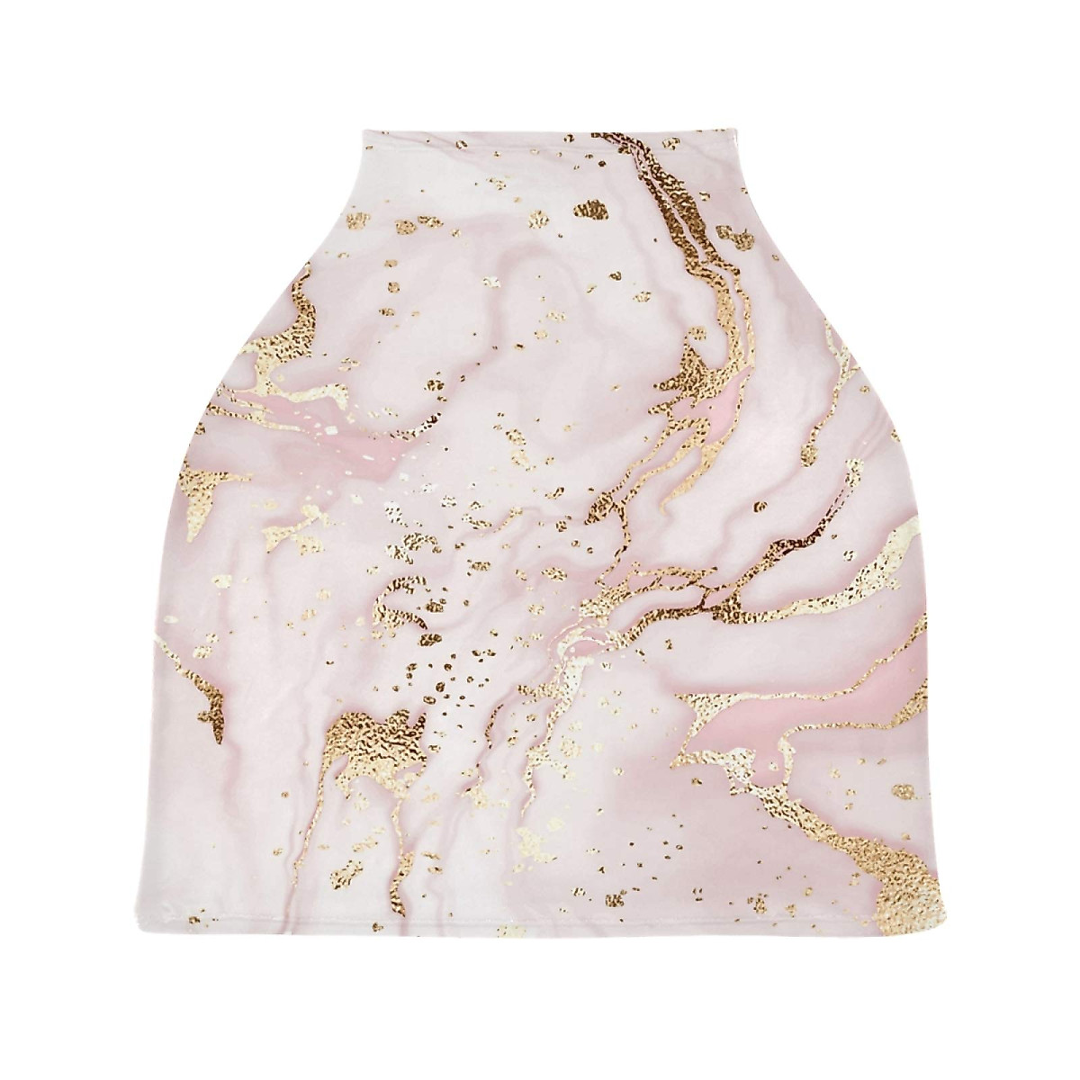 Nursing Cover Breastfeeding Scarf Rose Gold Glitter Marble- Baby Car Seat Covers, Stroller Cover, Carseat Canopy (2na7a)