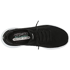 Skechers Sport Women's Women's Big Plan Sneaker, Black/White=BKW, 8.5
