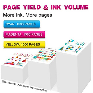 Replacement for Brother LC30293PK LC3029 XXL MFC J5830DW Ink Cartridges 3 Color Pack (LC3029C, LC3029M, LC3029Y) for Brother MFC-J5830DW MFC-J6535DW MFC-J6935DW MFC-J5830DW XL MFC-J6535DW XL Printer