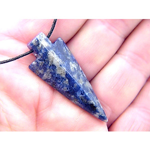BUTW Sodalite Arrowhead Pendant Necklace