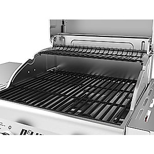 Nexgrill 720-0864RA Premium 2 Burner Propane Barbecue Gas Grill, Outdoor Cooking, Patio, Garden Barbecue Grill, 28000 BTUs, Foldable Side Table, with Full Stainless Steel Control panel