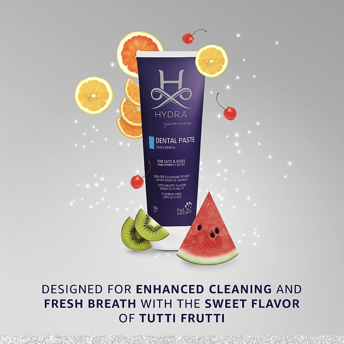 Hydra Professional Dental Paste, Fluoride-Free Pet Toothpaste, Breath Freshener for Dogs and Cats, Suitable for All Breeds, 5 Ounces