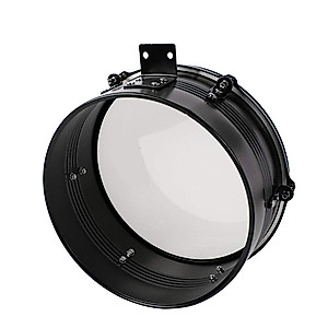 Lykos Percussion 13" & 14" Timbales Drum Set with Stand and Cowbell… (Black)