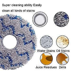 Replacement Parts Accessories for ECOVACS DEEBOT X2 Omni Vacuum Cleaner, Include 4 Side Brushes, 4 Filter, 4 Dust Bags, 4 Mop Pads