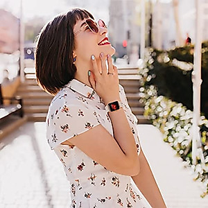 Braided Solo Loop Compatible with Apple Watch Band 38mm 40mm 41mm 42mm 44mm 45mm 49mm for Women Men, Stretchy Straps Elastic Sport Wristbands for iWatch Series 8 7 6 5 4 3 2 1 SE Ultra, Starlight