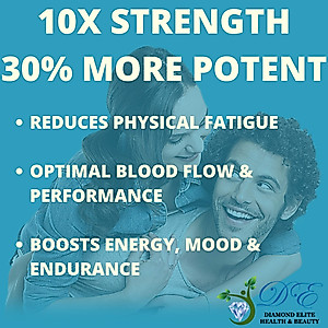 Diamond Elite Health Products Extra Strength Horny Goat Weed Extract - Energy, Performance, & Stamina Booster- with Maca, L-Arginine, Tongkat Ali for Men & Women - 60 Capsules