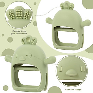 Baby Teethers 3-6 Months, BPA Free Baby Chewing Toys, Easy-to-Grasp Shapes with Soft Texture for Sensory Exploration and Itching Relief During Teething