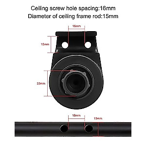 2 Pcs Garden Swing Plastic Fittings, Swing Frame Plastic Fitting to Attach Canopy Frame to Swing Frame, Match Diameter 20-23mm Swing Chair Frame Interface