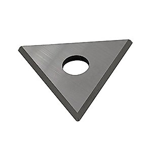 OSCARBIDE Carbide Scraper Blade Set 3pcs include Round Drop Triangle Shaped for Removing Paint Glue Varnish Rust Fits Most Popular Hand-hold Scrapers Replacement Blades