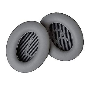 Ear Pads, 1Pair Earphone Ear Pads Earpads Sponge Soft Foam Ear Cover Replacement for QC15 QC35 QC2 QC25 AE2 AE2i Headset - (Color: GY)