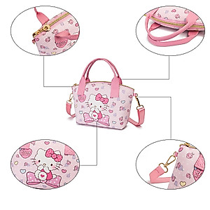 Cute Mini Crossbody Purse, Small Soft PU Leather Messenger Shoulder Bag, Great Gift Idea for Girls, A-g-e-s 3-6