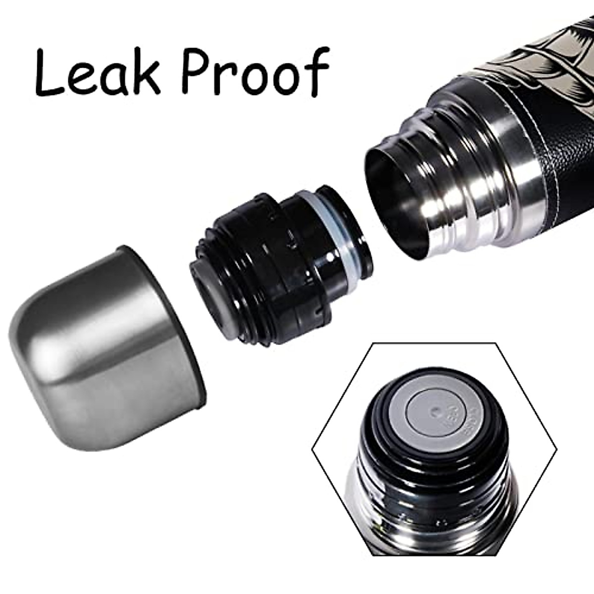 Water Bottle Ufo Sunset Retro Mug 16Oz Stainless Steel Insulated Tumbler Coffee Mug Travel Vacuum Cup 10.2x2.6 in