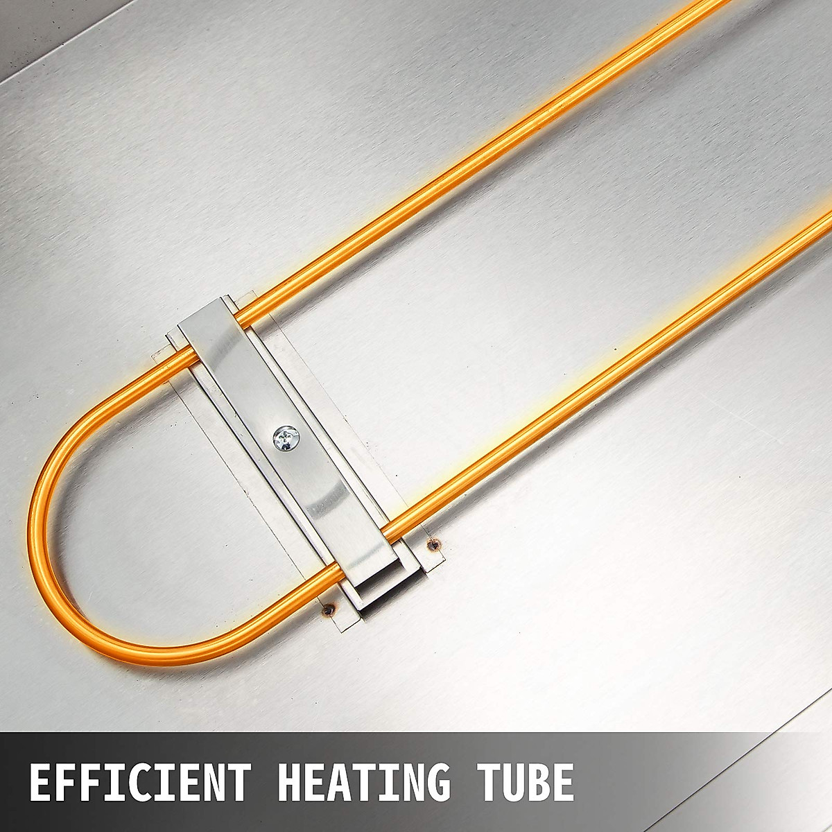 VEVOR 110V Bain Marie Food Warmer 8 Pan x 1/2 GN,Food Grade Stainelss Steel Commercial Food Steam Table 6-Inch Deep, 1800W Electric Countertop Food Warmer 88 Quart with Tempered Glass Shield