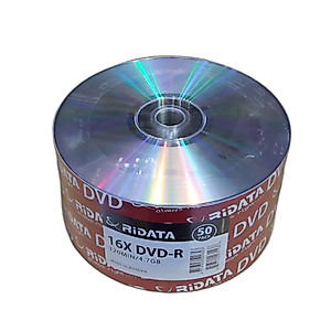 RiDATA DRD-4716-RD100ECOW 4.7GB 16X DVD-R 100 Packs Spindle Shrink Wrap