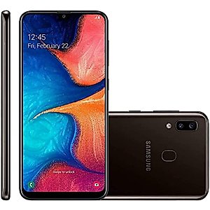 Samsung Galaxy A20 32GB 6.4" Display A205U Black Unlocked Smartphone (Renewed)
