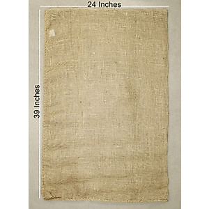 COTTON CRAFT Burlap Potato Sack Bag - Set of 4 Jute Potato Sack Race Bags - Large 24x39 Adult & Kids Sturdy Easter Outdoor Games Birthday Block Party Toy Storage