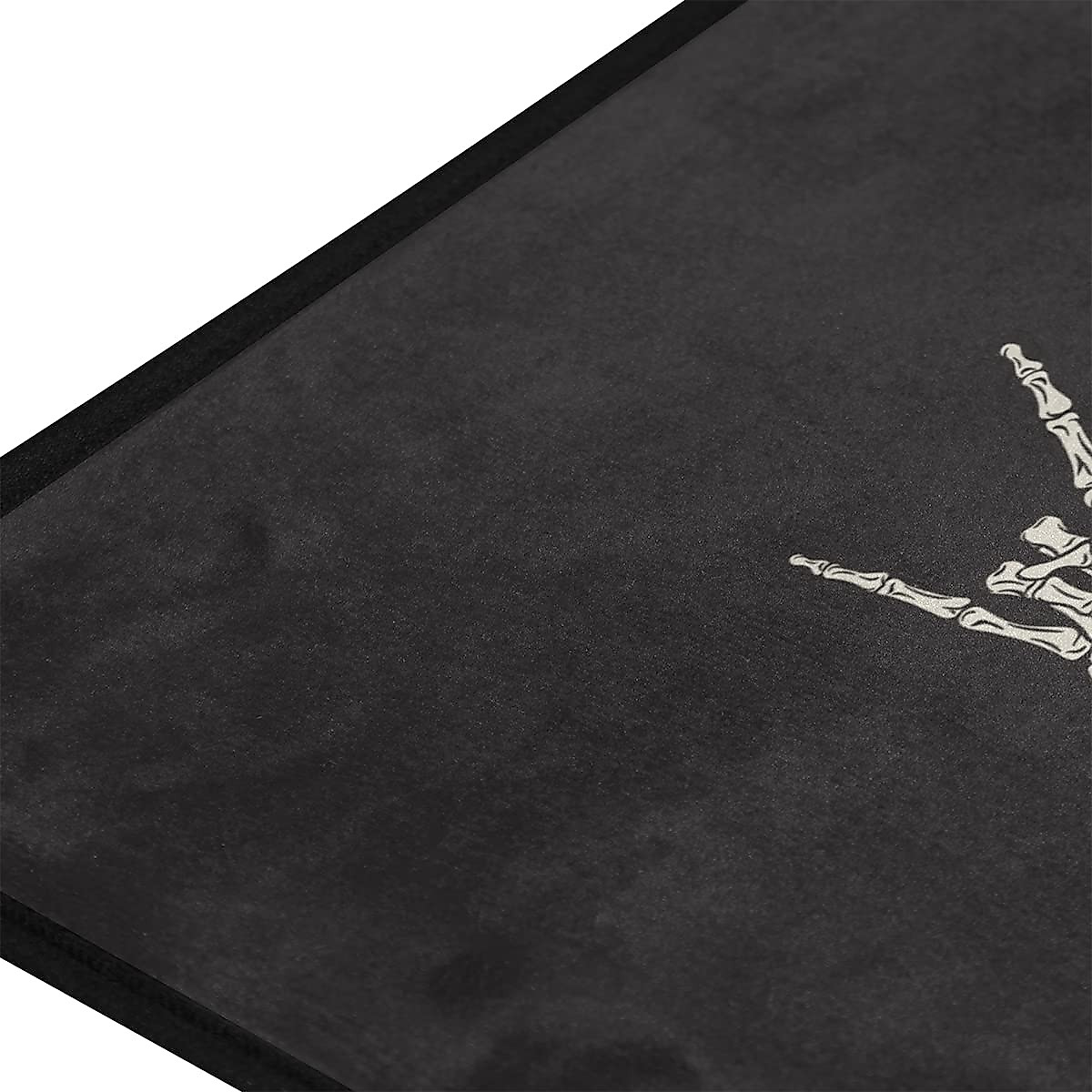 Halloween Kitchen Rug Human Skeleton Door Mat Bath Rug Home Decor Floor Mat Non-Slip Carpet for Kitchen Living Bedroom 39 x 20 Inch