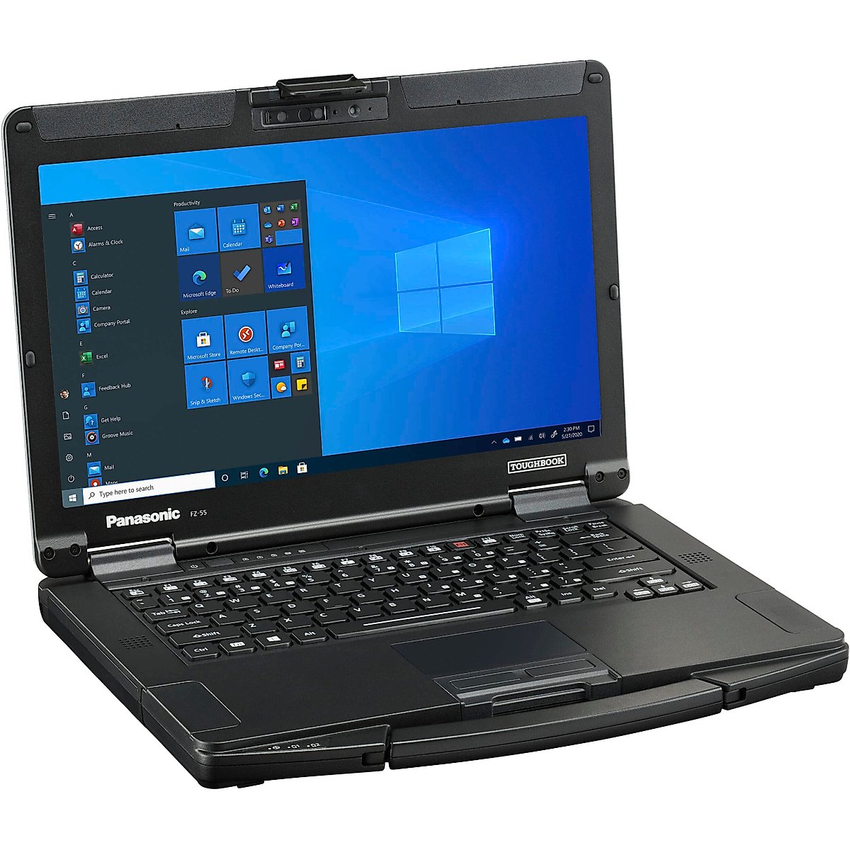 Panasonic TOUGHBOOK FZ-55D2601KM 14” HD LED Laptop Computer – 11th Gen Intel Core i5-1145G7 Quad-Core up to 4.40 GHz Processor, 16GB DDR4 RAM, 512GB NVMe SSD, Intel Iris Xe Graphics, Windows 10 Pro