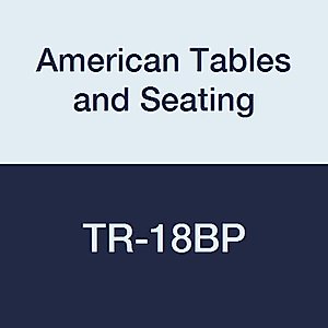 American Tables & Seating TR-18BP Round Bottom Base Plate for 2 Piece Table Base, Fits 3" Column, 18", Black Finish