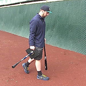 Jugs T - Pro Style Batting Tee, Will Not Tip Over, 24” - 46” Adjustment Range, Patented Grip-N-Go Handle, Always-Feel-The-Ball Flexible Top, 1-Year Guarantee