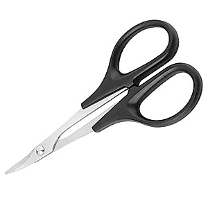 CrazyHobby RC Body Reamer, Curved Scissor & Straight Scissor RC Car Body Mounting, RC Bodyshell Hobby Repair Tools 3pc Combo Set (Black)