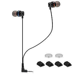VR Stereo Magnetic Attach Earphones Earbuds for Oculus Quest 2- Custom Short Length Cable -Single Channel Separate Left and Right Calibrated- Magnetic Attach Organizer Experience
