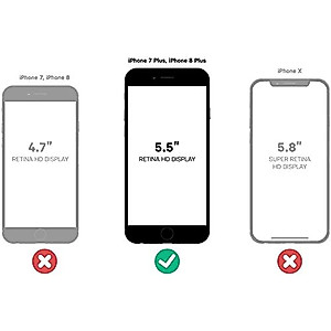 OtterBox + Pop Symmetry Series Case for iPhone 8 Plus & iPhone 7 Plus (ONLY - NOT Smaller 8/7) Non-Retail Packaging - Making Waves
