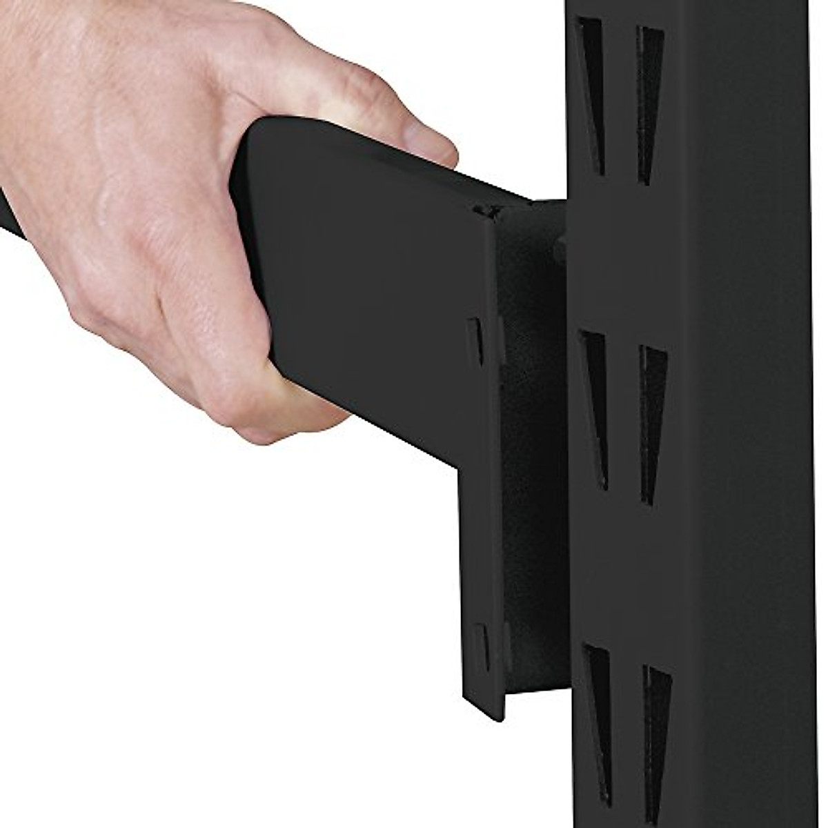 Sandusky Lee Muscle Rack ERZ772472WL3 Black Heavy Duty Steel Welded Storage Rack, 3 Shelves, 1,000 lb. Capacity per Shelf, 72" Height x 77" Width x 24" Depth, Pack of 1