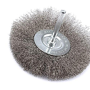 8Pcs Stainless Steel Wire Brushes Wheel kit for Drill with 1/4"shank 0.13mm