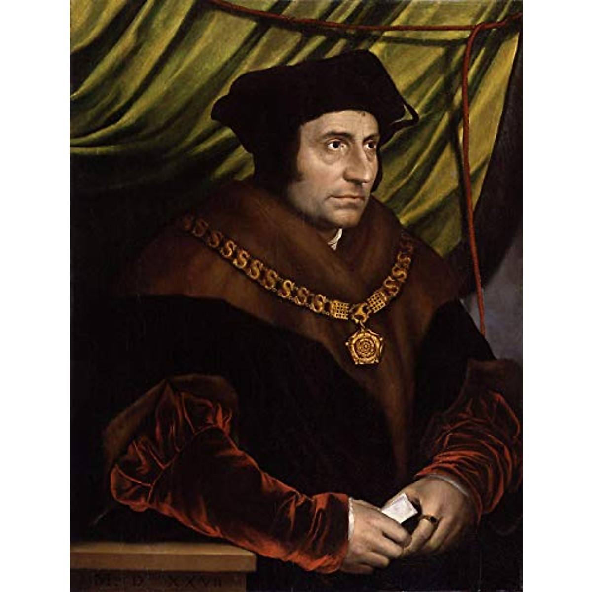 Sir Thomas More by Hans Holbein The Younger Jigsaw Puzzle Wooden Toy Adult DIY Challenge Décor 500 Piece
