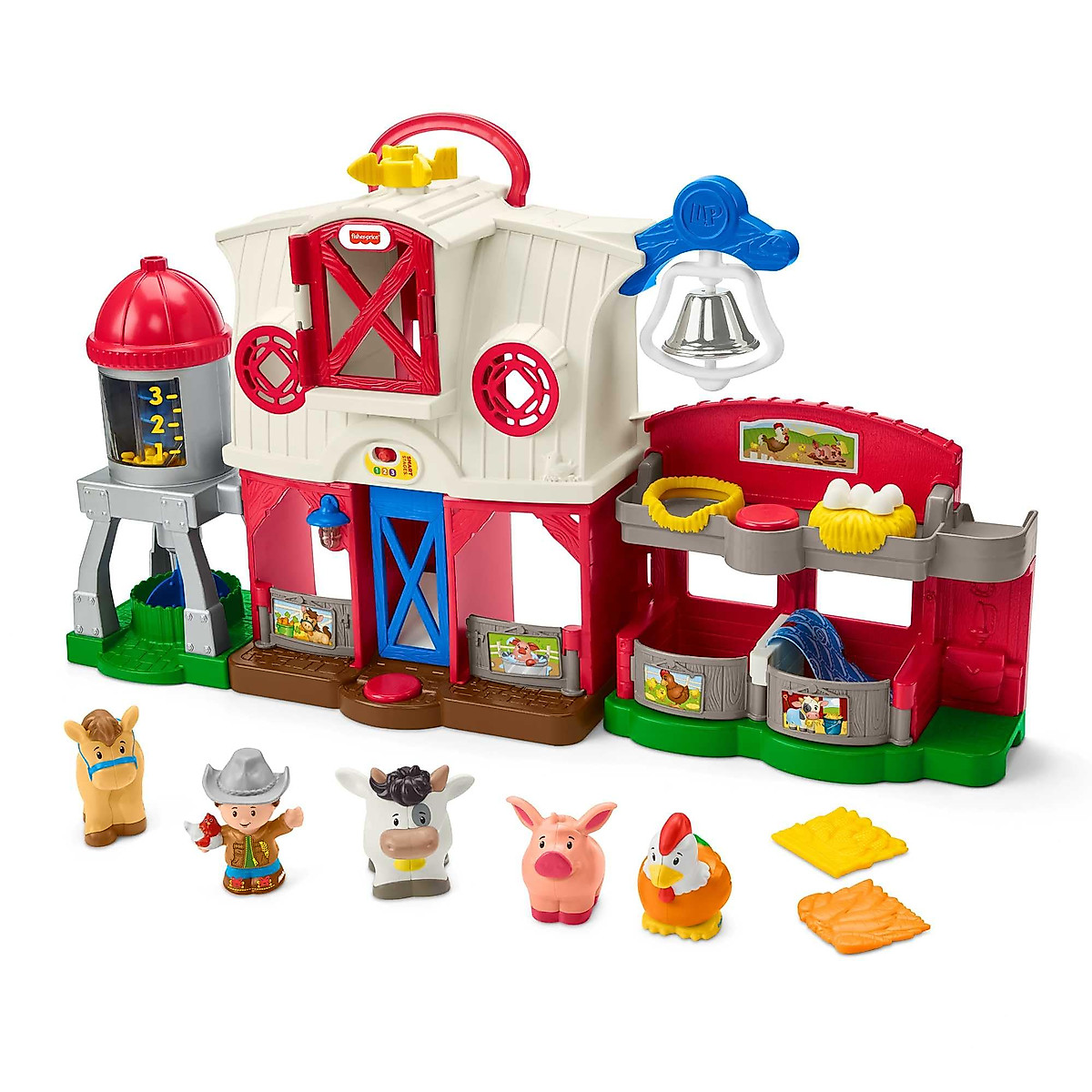 Fisher-Price Little People Toddler Learning Toy Caring for Animals Farm Electronic Playset for Preschool Pretend Play Kids Ages 1+ Years