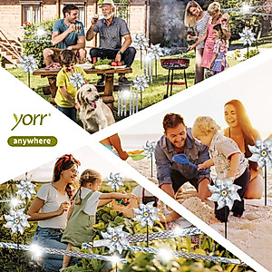 12Pack Pinwheels for Yard and Garden, Reflective Pinwheels to Scare Birds Away, Sparkly Sliver Pin Wheels with Bird Scare Tape for Outside (Pack of 12)