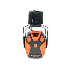 Caldwell E-MAX Pro Electronic Hearing Protection 23-24 NRR - Adjustable Lo Pro Earmuffs for Shooting, Hunting and Range, Hot Coral
