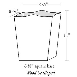 Marye-Kelley Antelope Home Decor • Wastepaper Basket • Wood • Handmade