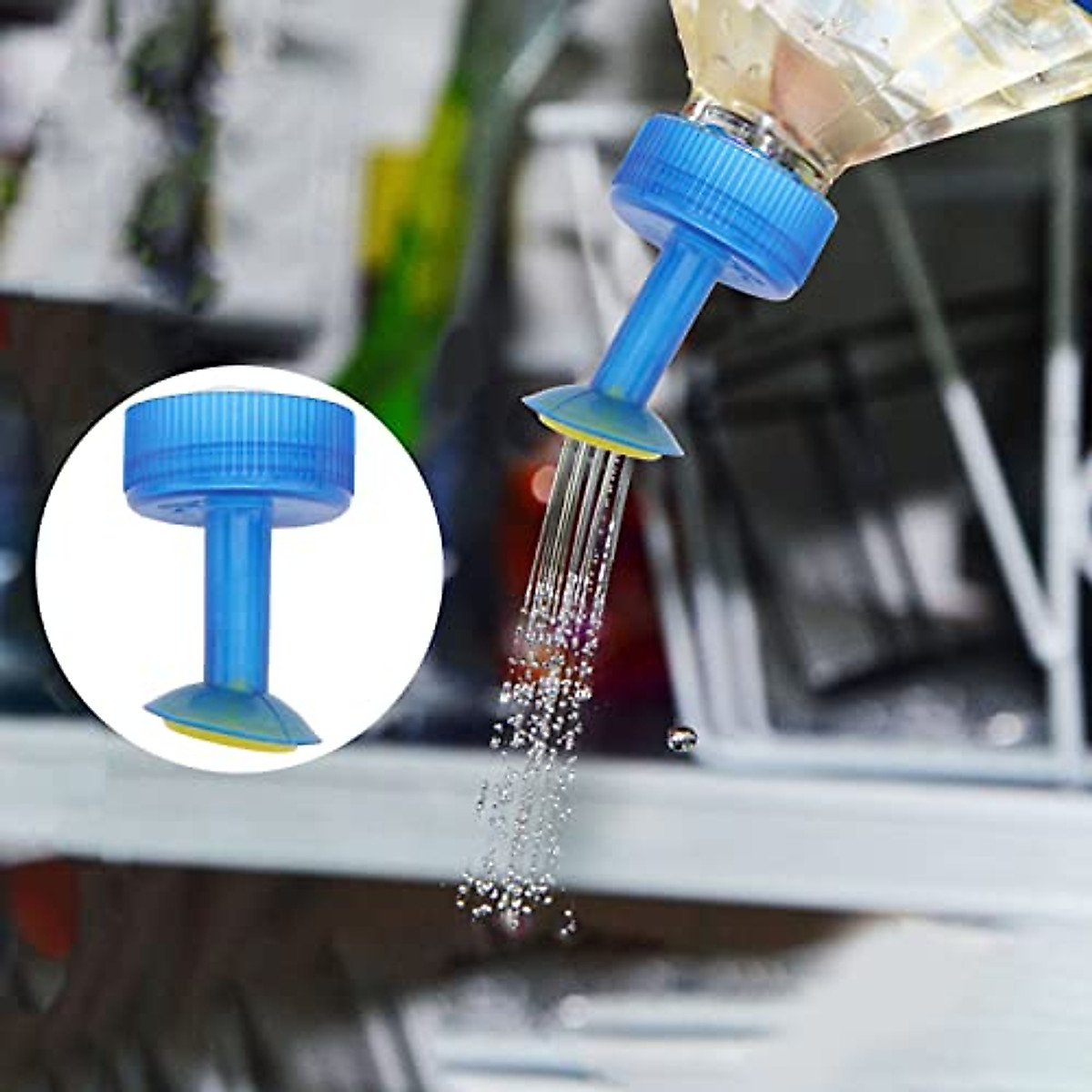 Hemoton 20pcs Water Bottle Cap Sprinklers Nozzle Plastic Bottle Watering Spout Portable Household Watering Sprinkler Heads for Seedlings Bonsai Vegetables Random Color
