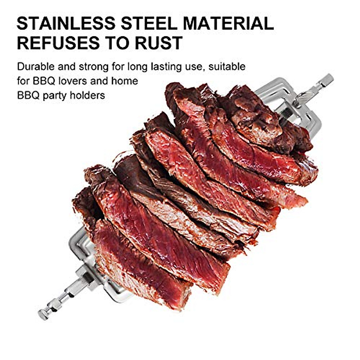 SENTOP Stainless Steel Air Fryer Fork, Roast Chicken Fork Fish Meat Grilling Fork, Air Fryer Accessories Grill Fork for BBQ Home Kitchen Outdoor Camping