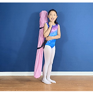 FC FUNCHEER 8FT Folding Balance Beam -Gymnastics Floor Beam - Gymnastics Equipment- Anti-Slip Bottom - Suede Cover - Carry Bag for Kids/Adults Home & Gym Center