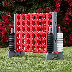 ECR4Kids Jumbo 4-To-Score, Giant Game, Red/Grey