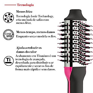 REVLON One-Step Hair Dryer and Volumizer Hot Air Brush, Titanium Max Edition