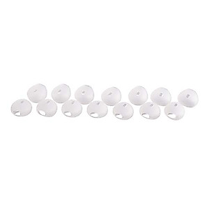 XCESSOR 7 Pairs (14 Pieces) of Silicone Replacement Apple Earphone Earbud Covers. Replacement Ear Tips for Apple Earphones. Transparent