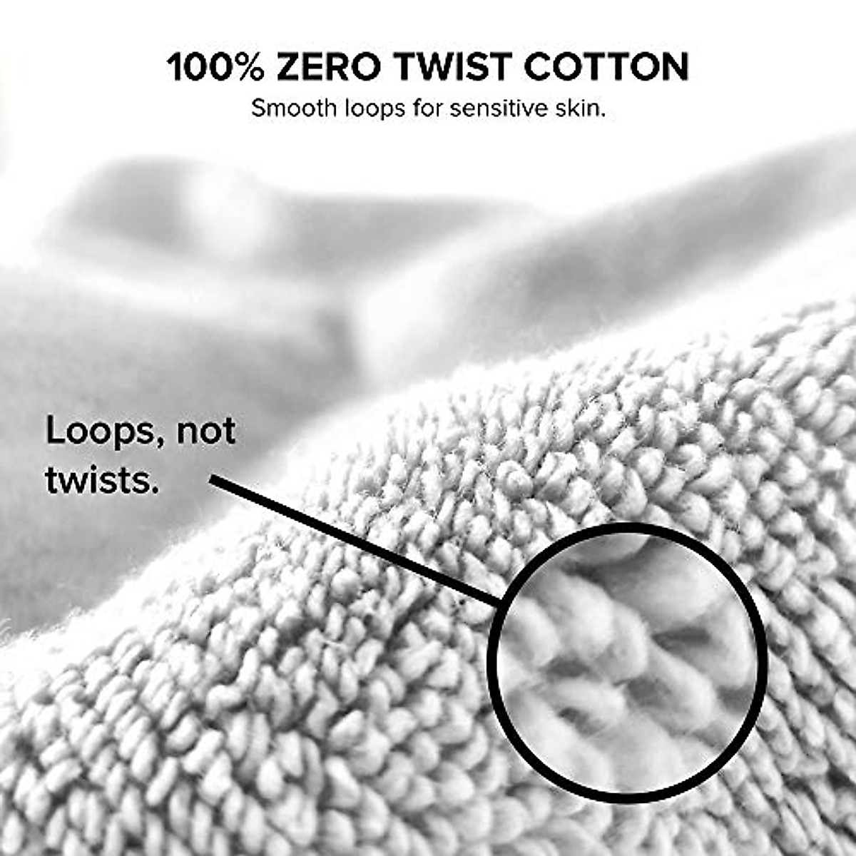 Wove Extra Soft Hand Towel for Sensitive Skin, White