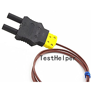 TestHelper TCAD310 Type K Thermocouple Adapter Dual plugs 4mm (0.16-Inch) Banana Use for Digital multimeter Meter