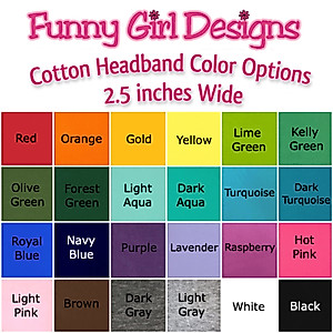 Funny Girl Designs Design Your Own Personalized Softball Cotton Stretch Headband