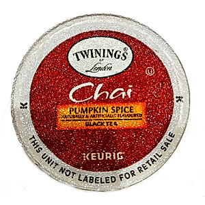 Twinings of London, Chai Pumpkin Spice Black Tea 24 K-Cup Pods (Pack of 1), For use in all Keurig K-Cup Brewers